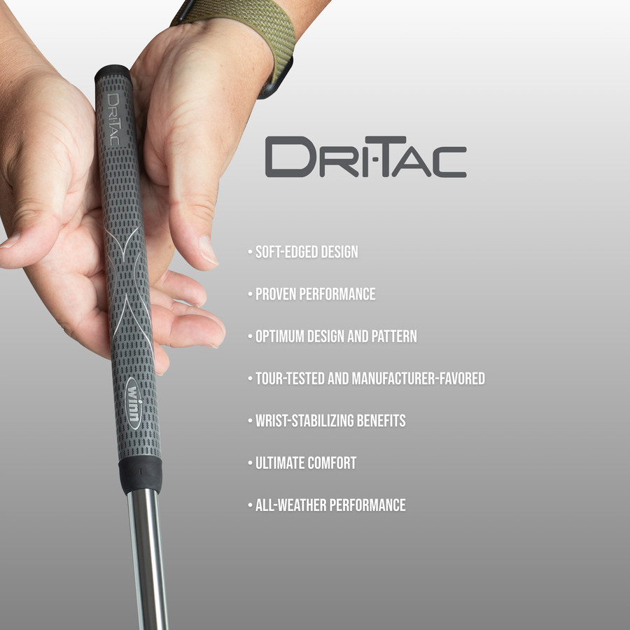 Winn Grips - DRI-TAC Golf Putter Grip - Dark Gray – Winn Grips ...